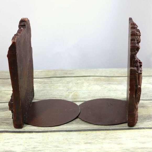 Unknown | Office | Western Horse Bookends Syroco Wood Rooster | Poshmark